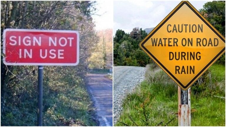 Try Not to Laugh on these 33 Most Humorous Road Signs