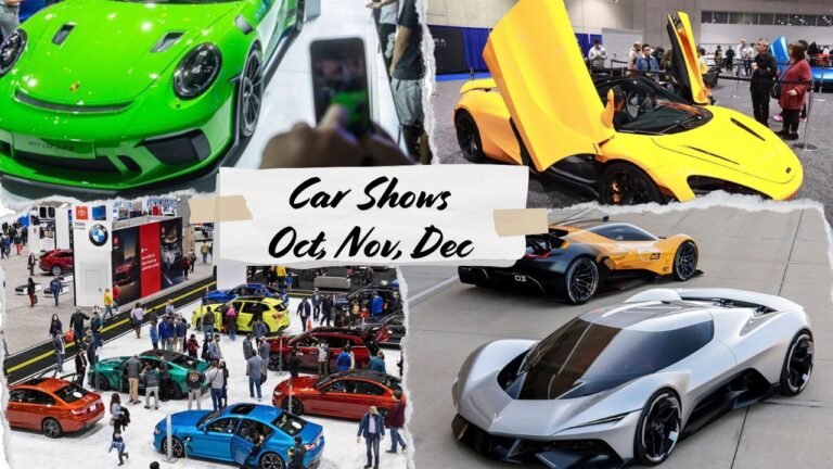 12 Best Car Shows in Oct, Nov, Dec 2025