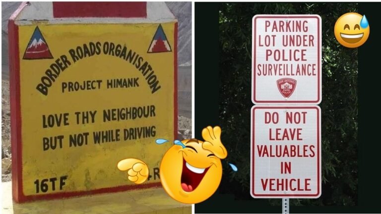 Laugh Until You Crash: 25 Road Signs That Took a Hilarious Wrong Turn
